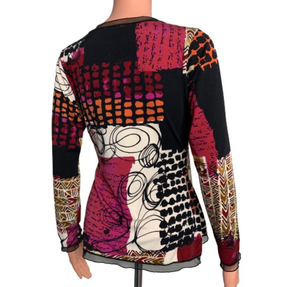 Papillon Blanc | Tops | Papillon Long Sleeve Wrap Top V Neck Medium ...